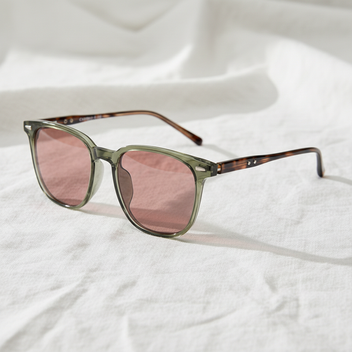 FL-41 Glasses | Rose Tinted Glasses for Light Sensitivity | TXOME